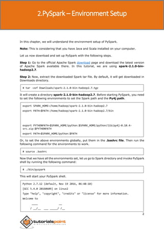 Pyspark tutorial | PDF
