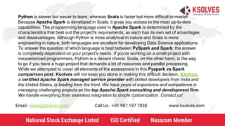 Pyspark vs Spark Let's Unravel the Bond! | PPT