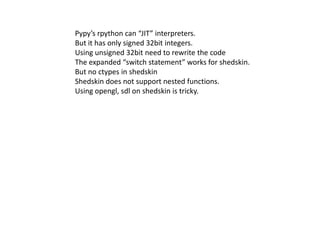 Pysx presentation at Pycontw | PPTX