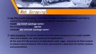 Python with data Sciences | PPT