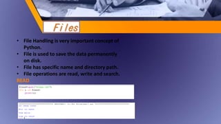 Python with data Sciences | PPT