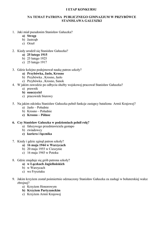 Pytania na konkurs_st.galuszki | PDF