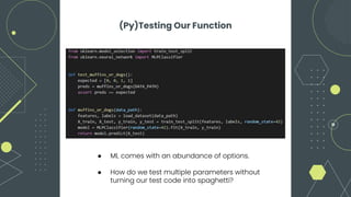 (Py)testing the Limits of Machine Learning | PPT