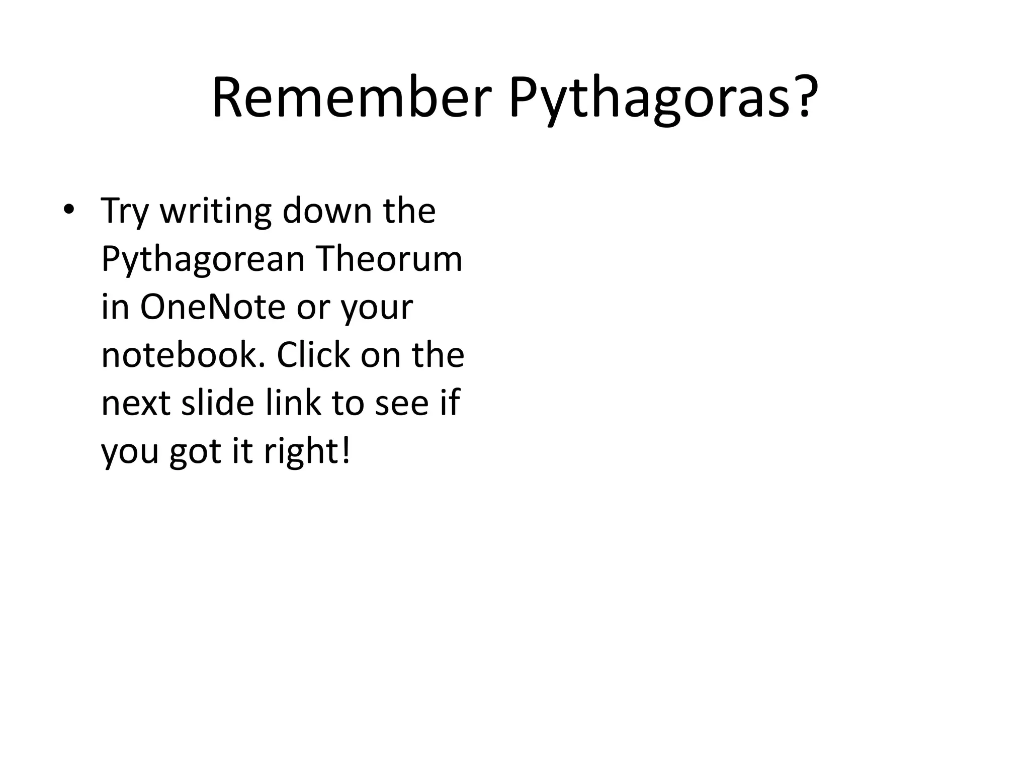 Pythagoras Theorum | PPTX | Physics | Science
