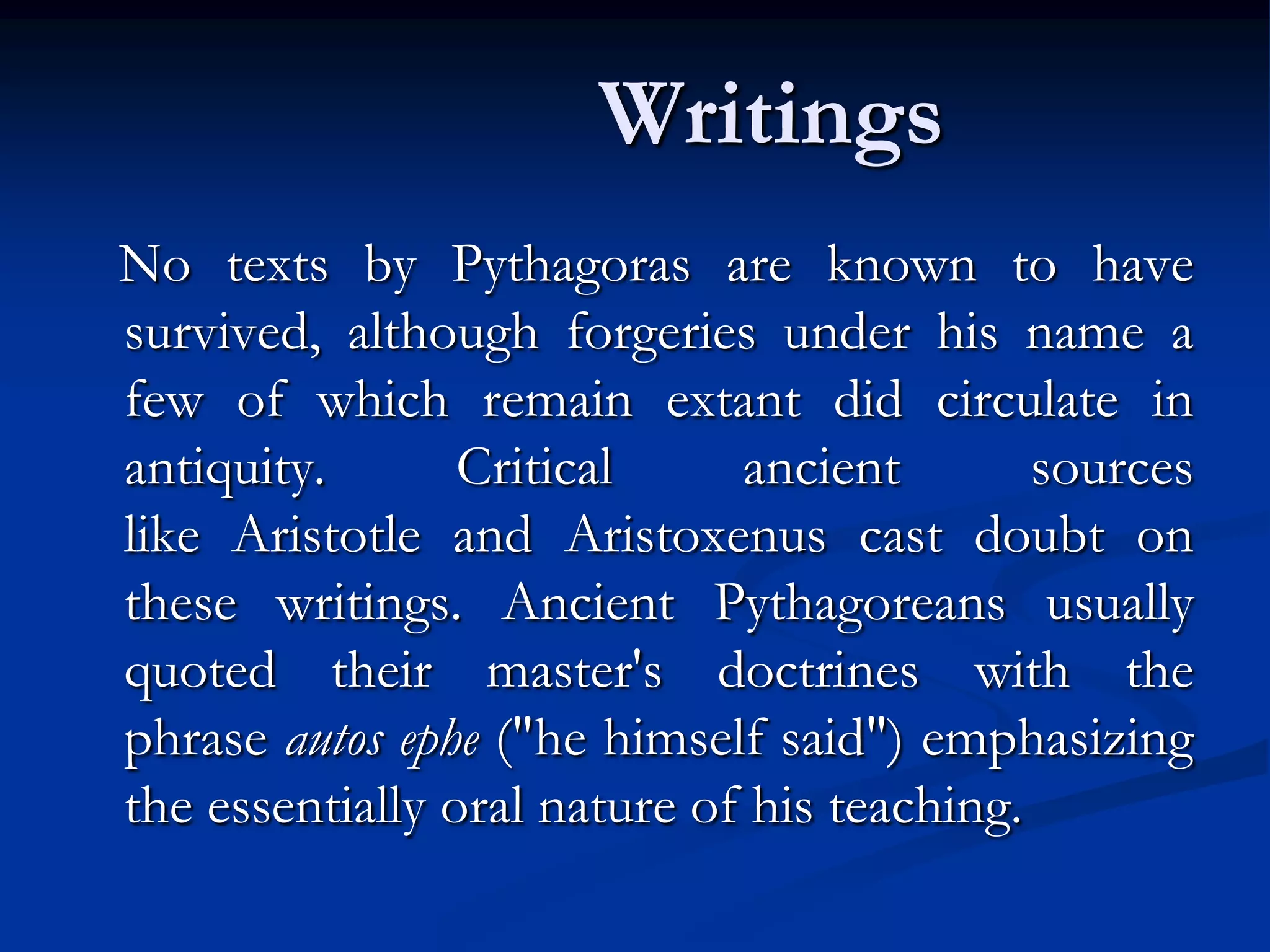 Pythagoras | PPTX