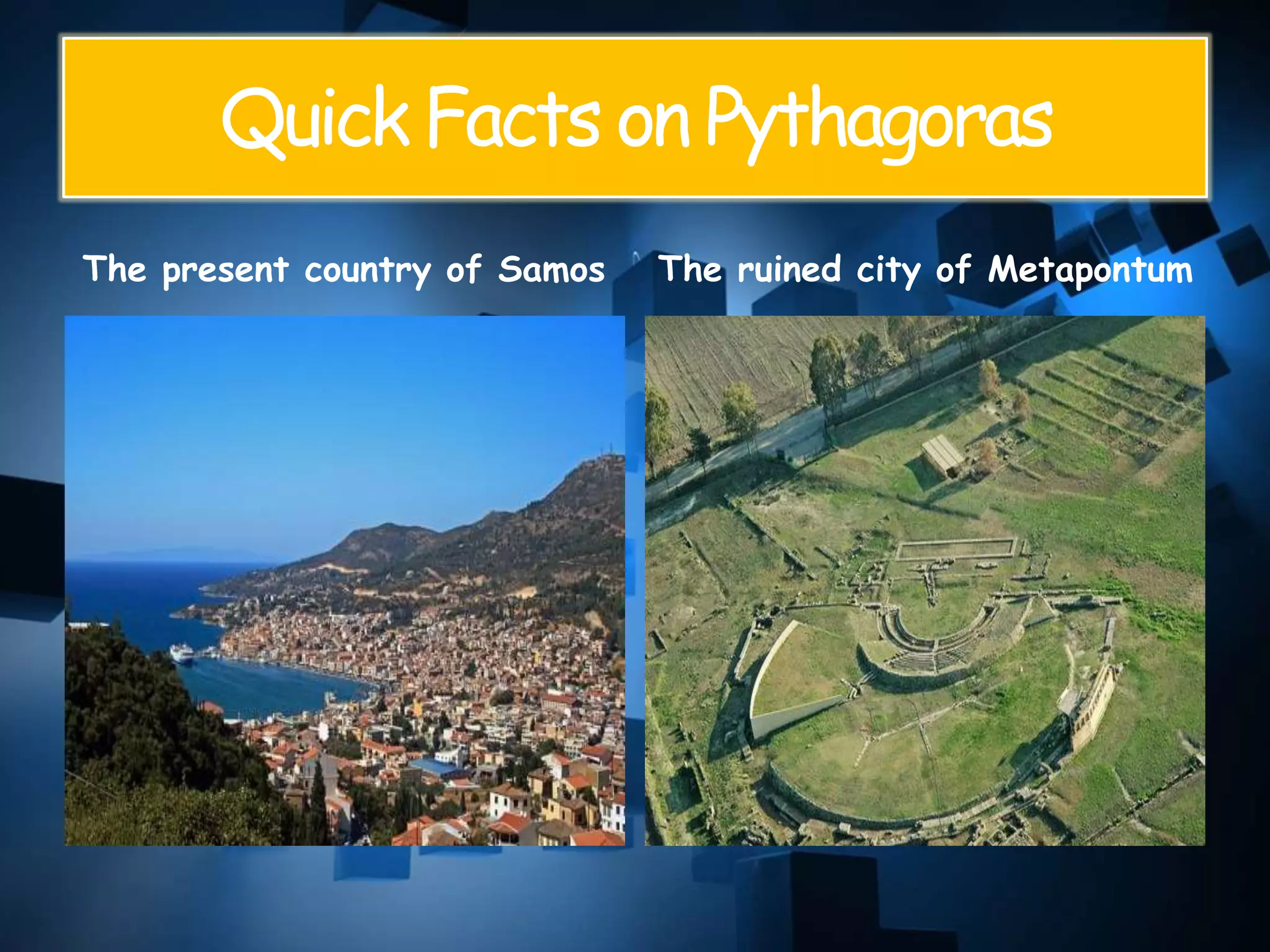 Pythagoras and Pythagorean theorem | PPT