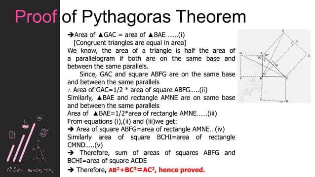 Pythagoras Theorem and Proof | PPTX