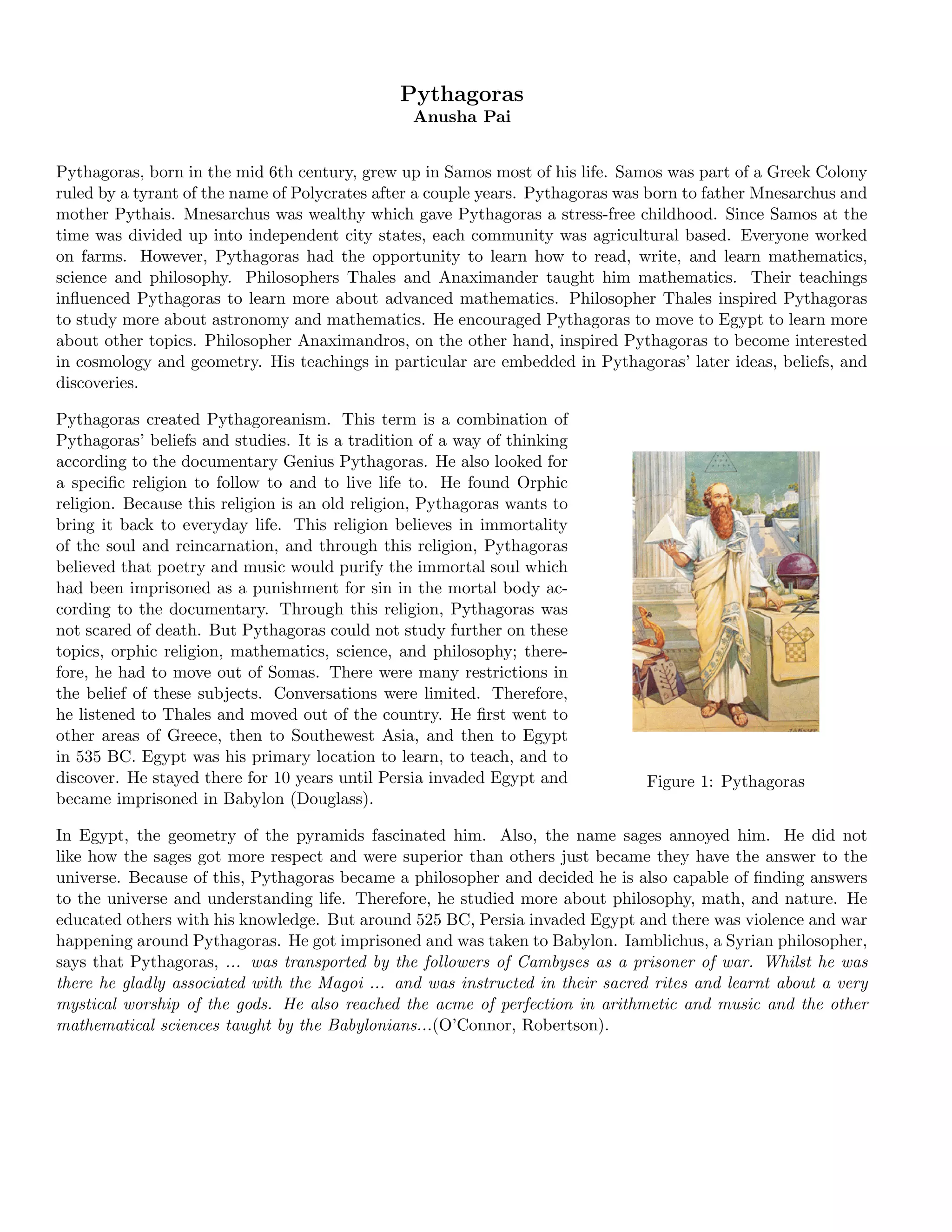 Pythagoras | PDF | Religion & Spirituality