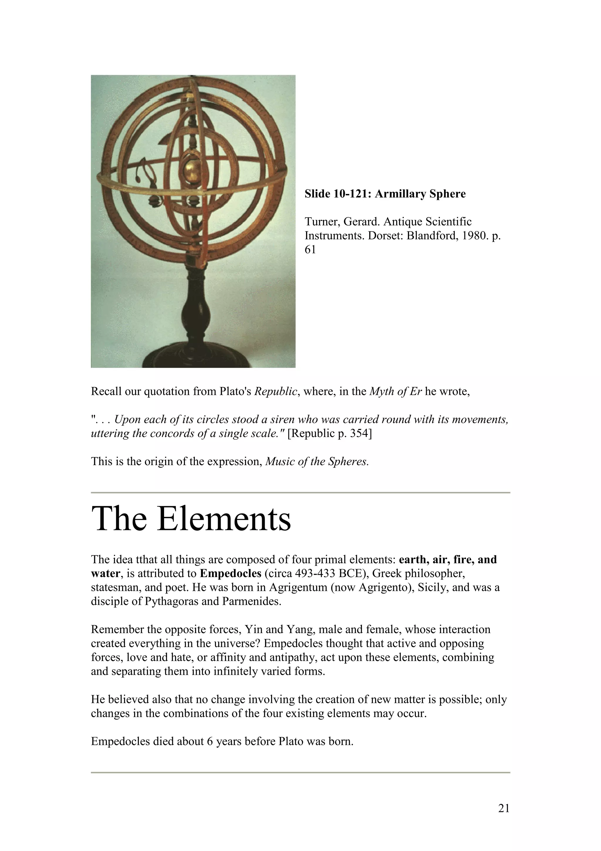 Pythagoras and music of the spheres | PDF