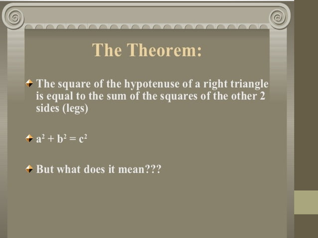 Pythagoras and square root new week5 | PPT