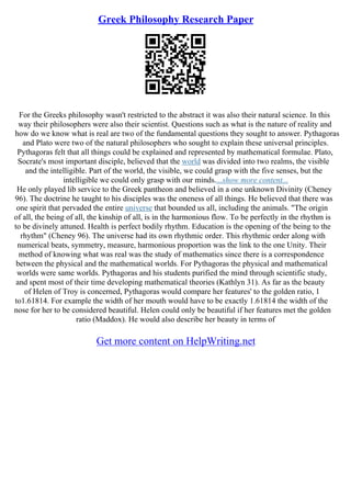 Pythagoras Essay | PDF