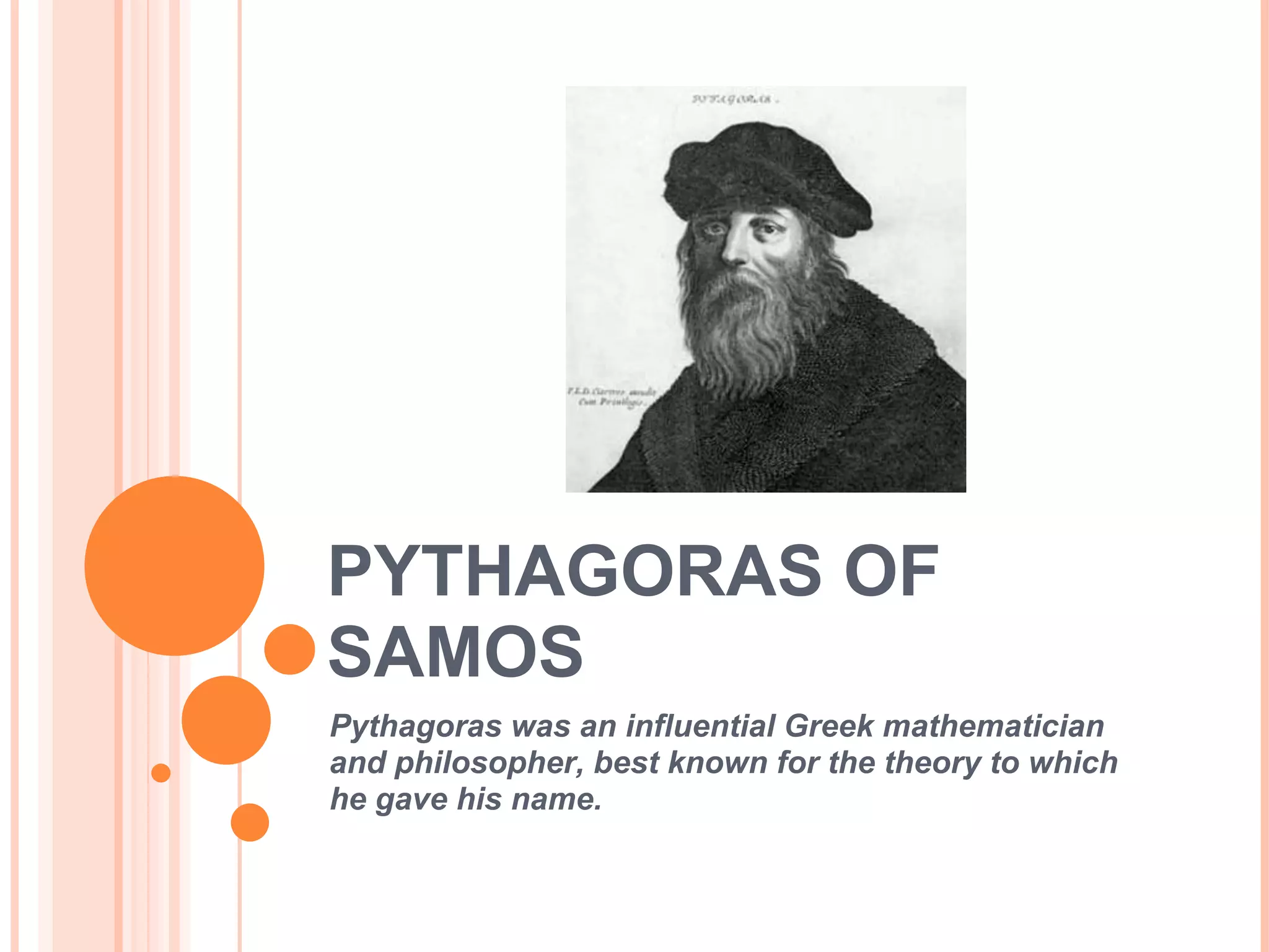 Pythagoras Of Samos - Maths Project. | PDF