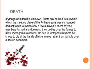 Pythagoras Of Samos - Maths Project. | PDF