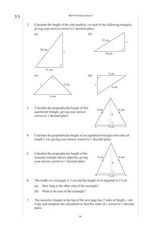 Pythagoras packet 3 | PDF