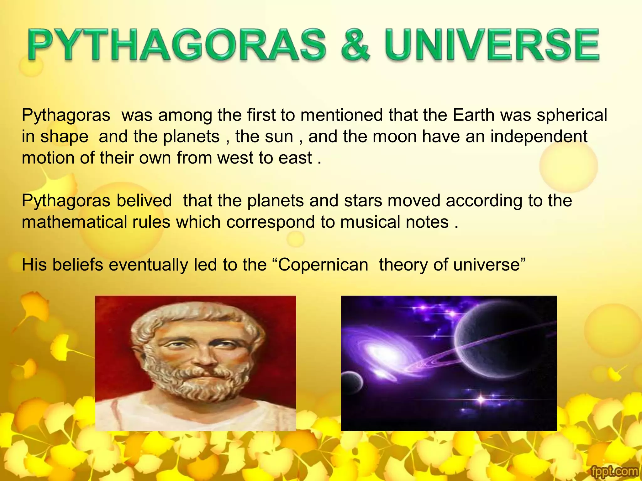 Pythagoras ( great mathematician ) | PDF
