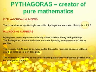 Pythagoras - the great mathematician | PPT