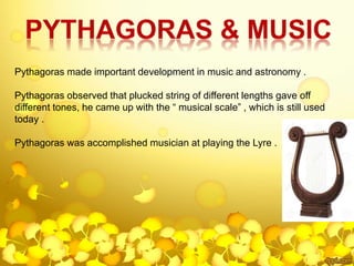 Pythagoras - the great mathematician | PPT