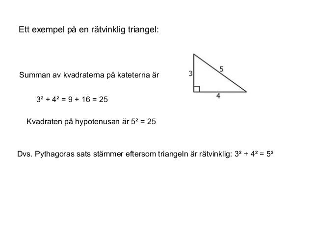 Pythagoras sats och kvadratroten