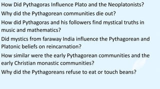 How Did Pythagoras Influence Plato & Neoplatonists? How Mathematics ...