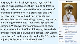 How Did Pythagoras Influence Plato & Neoplatonists? How Mathematics ...