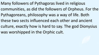 How Did Pythagoras Influence Plato & Neoplatonists? How Mathematics ...