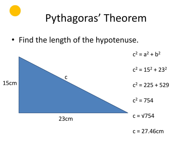 Pythagoras theorem | PPT