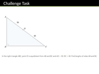 Introduction to Pythagoras’ Theorem Lesson | PPT