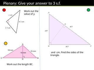 Introduction to Pythagoras’ Theorem Lesson | PPT
