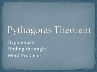 Pythagoras theorem math | PPTX