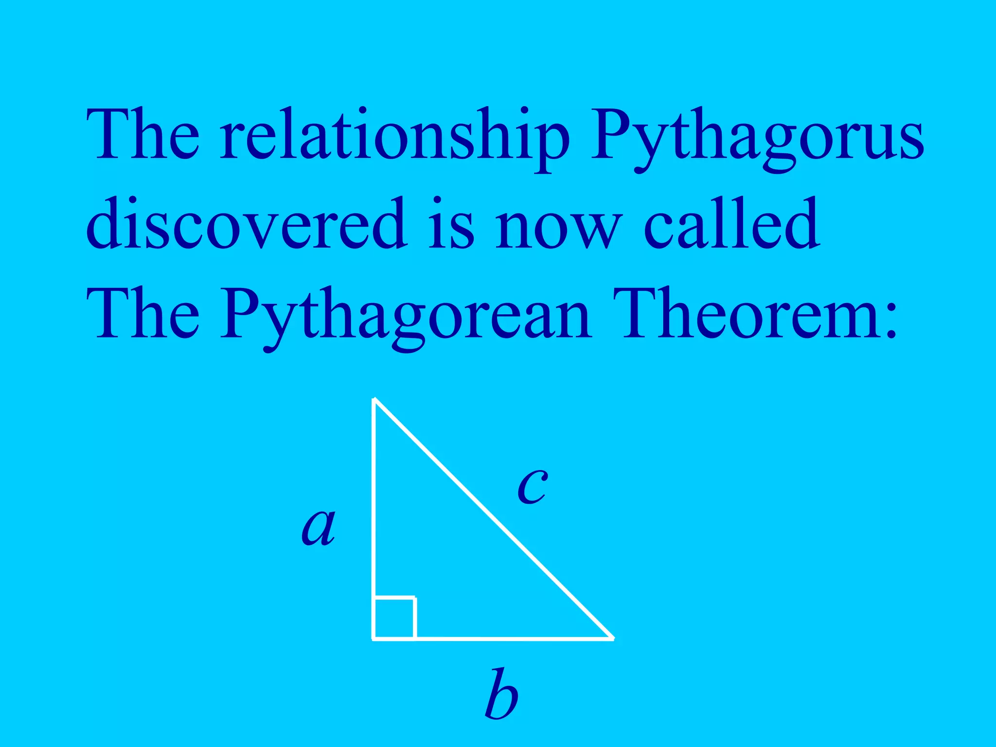 Pythagoras theorem ppt | PPT
