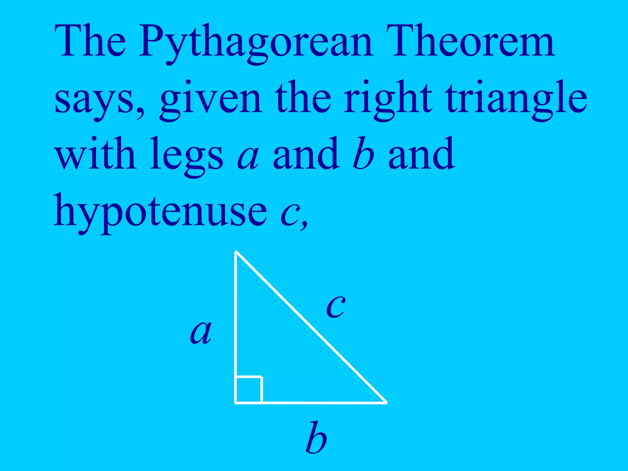 Pythagoras theorem ppt | PPT