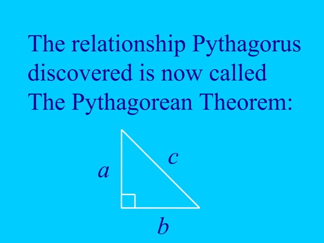 Pythagoras theorem ppt | PPT