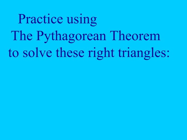 Pythagoras theorem ppt | PPT