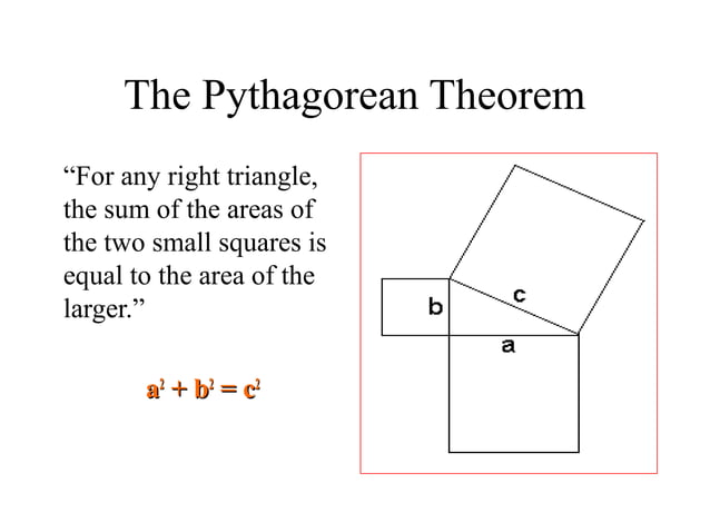 Pythagoras theorem ppt | PPT