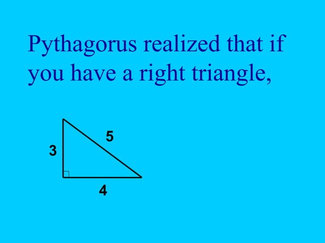 Pythagoras Theorem Ppt Ppt