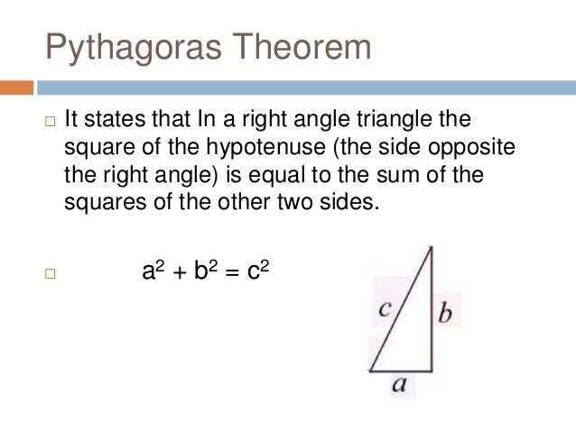 Pythagoras theorem proof