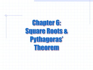 Pythagoras' Theorem & Square root pptttt | PDF