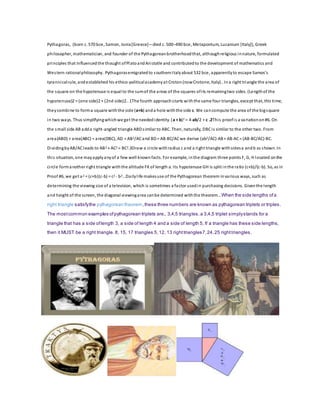 Pythagoras therom | DOCX