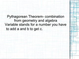 Pythagorean and Distance Formula | PPT