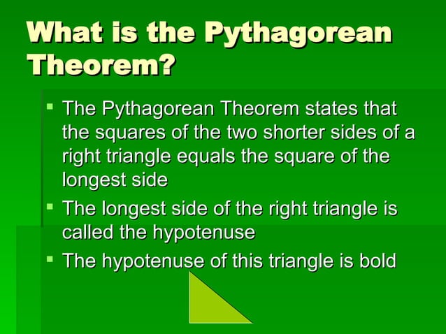 Pythagorean Theorem | PPT