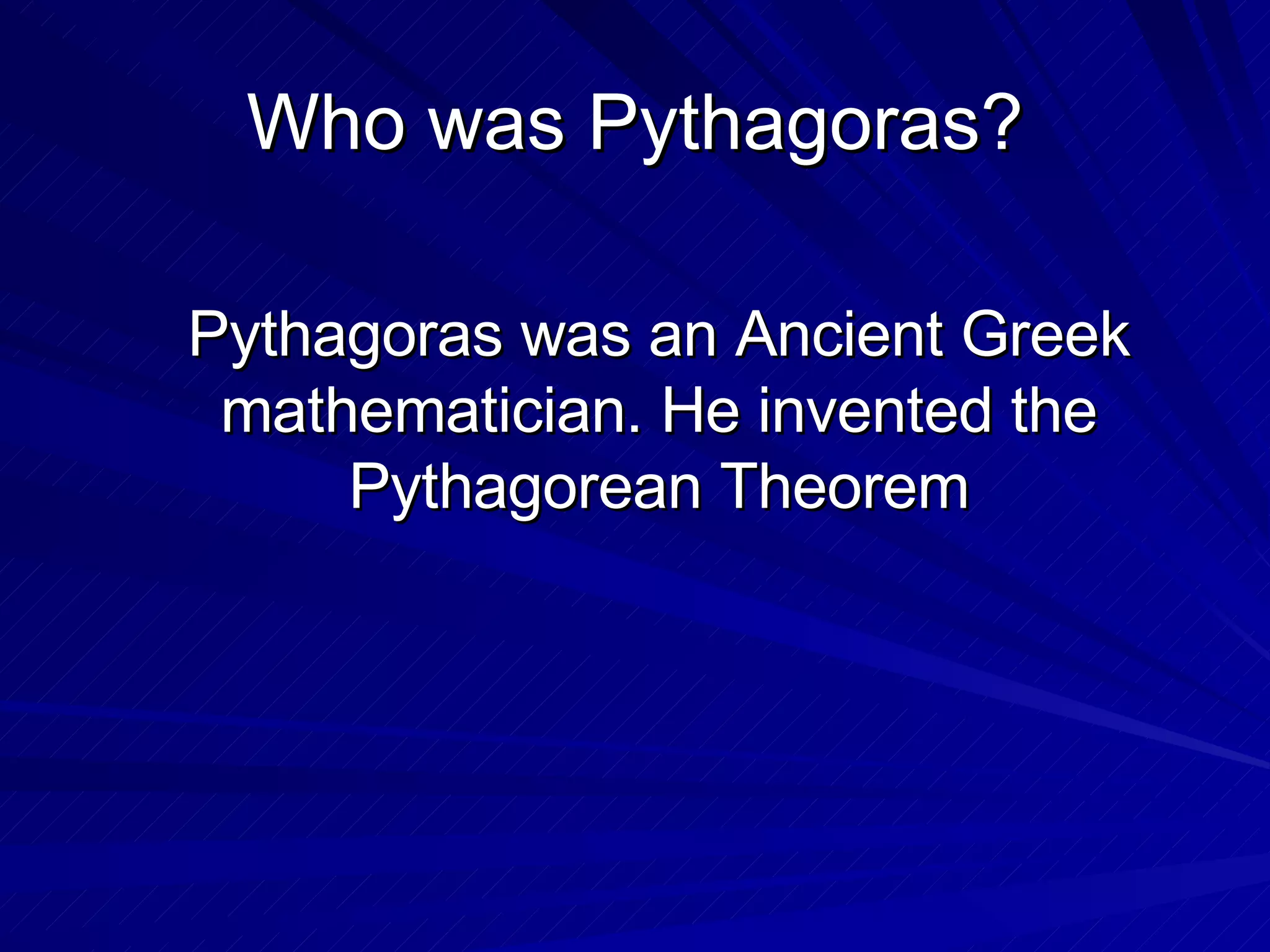 Pythagorean theorem | PPT