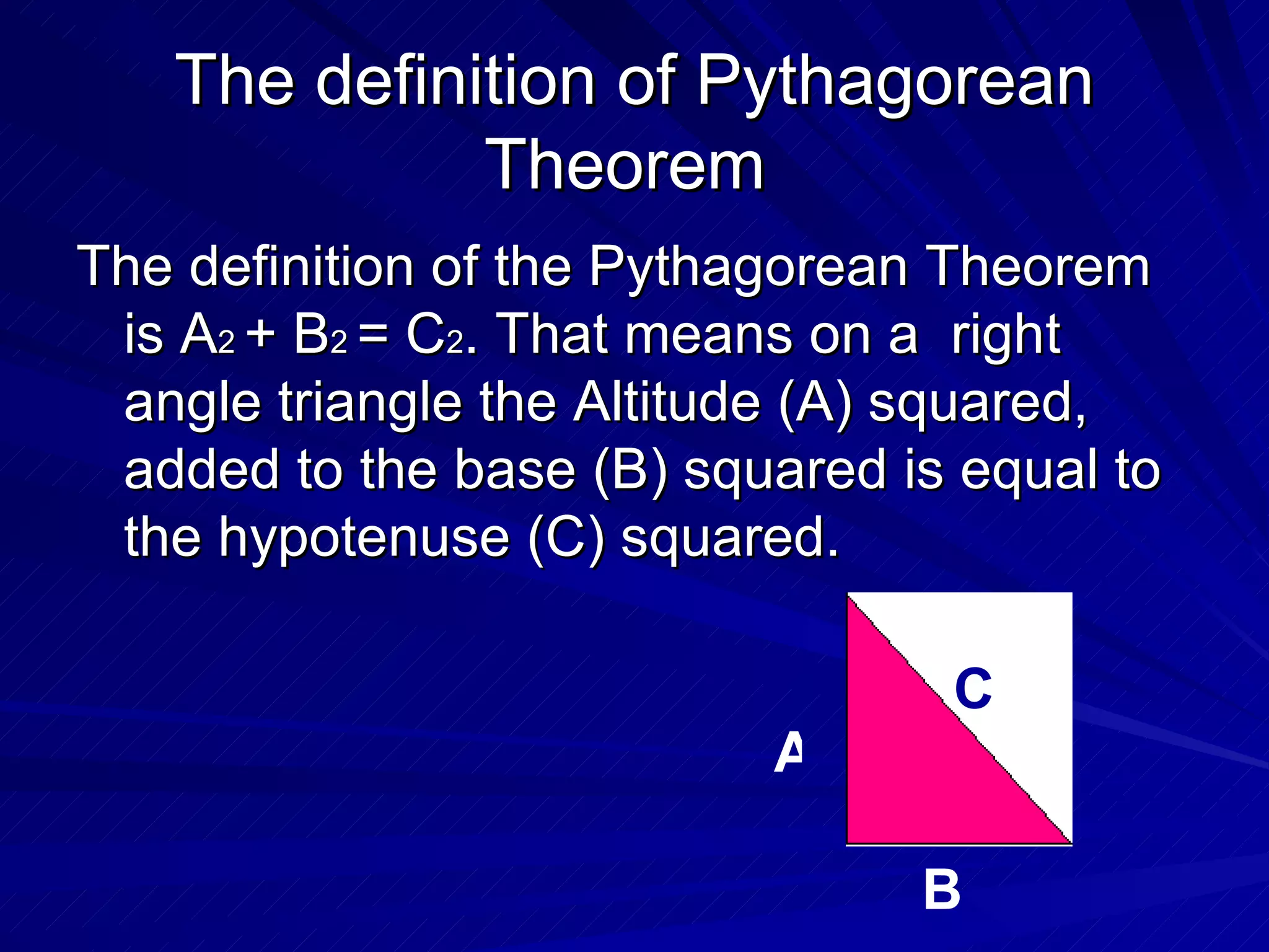 Pythagorean theorem | PPT