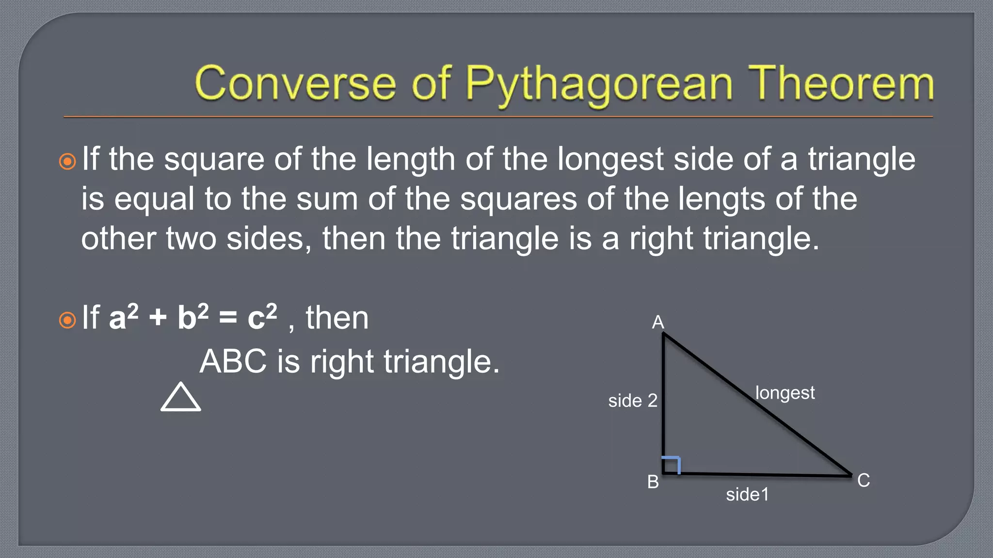 Pythagorean theorem-and-special-right-triangles | PPT