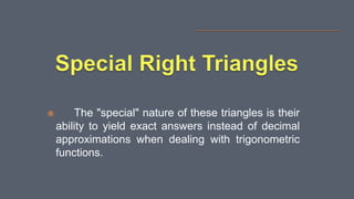 Pythagorean theorem-and-special-right-triangles | PPT