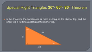 Pythagorean theorem-and-special-right-triangles | PPT