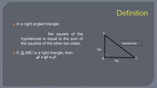 Pythagorean theorem-and-special-right-triangles | PPT