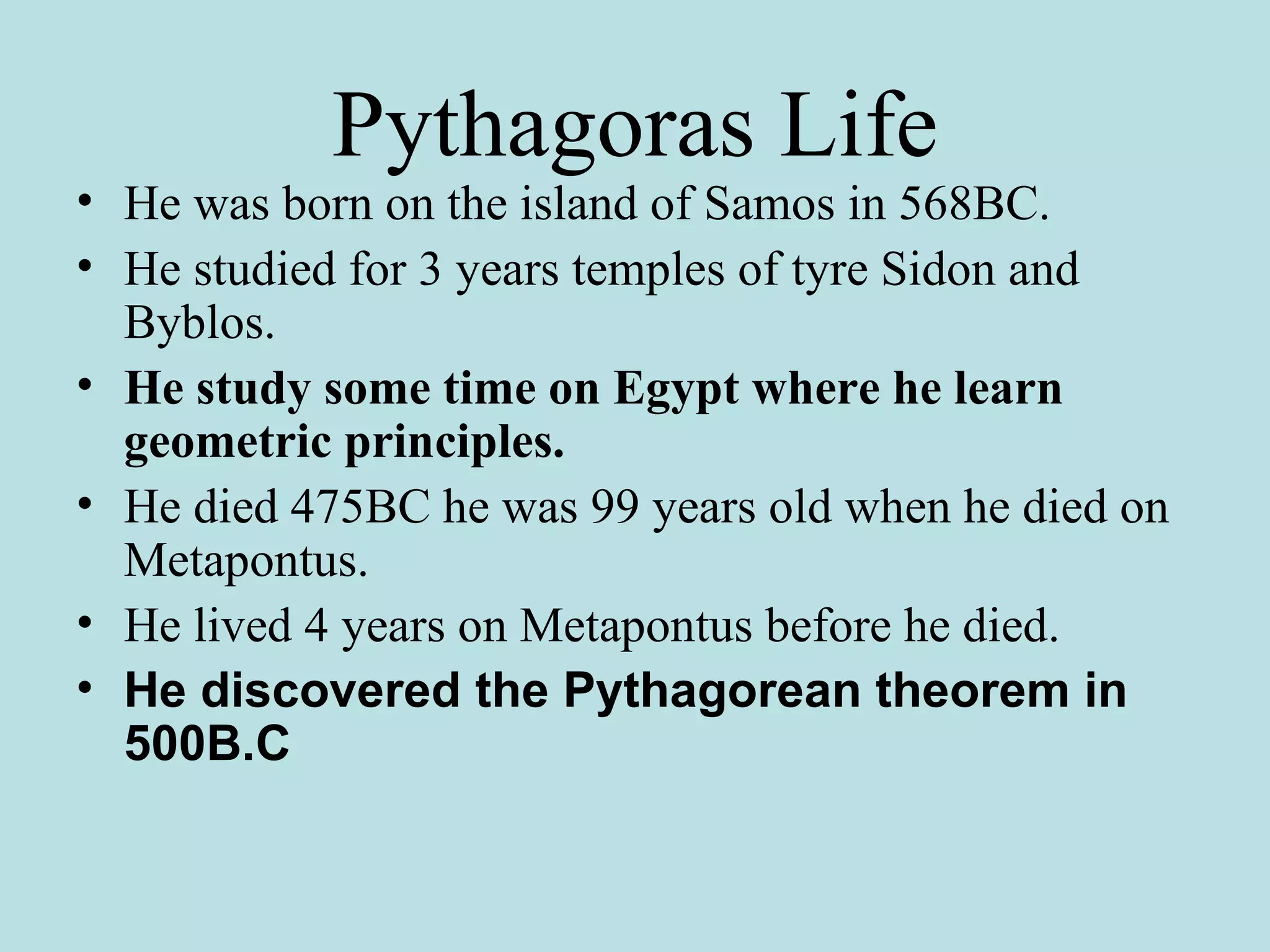 Pythagorean theorem | PPT