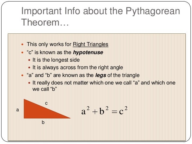 Pythagorean theorem