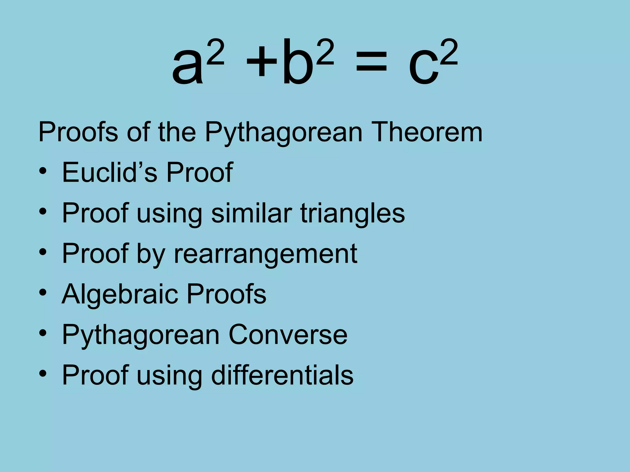 Pythagorean theorem | PPT | Physics | Science