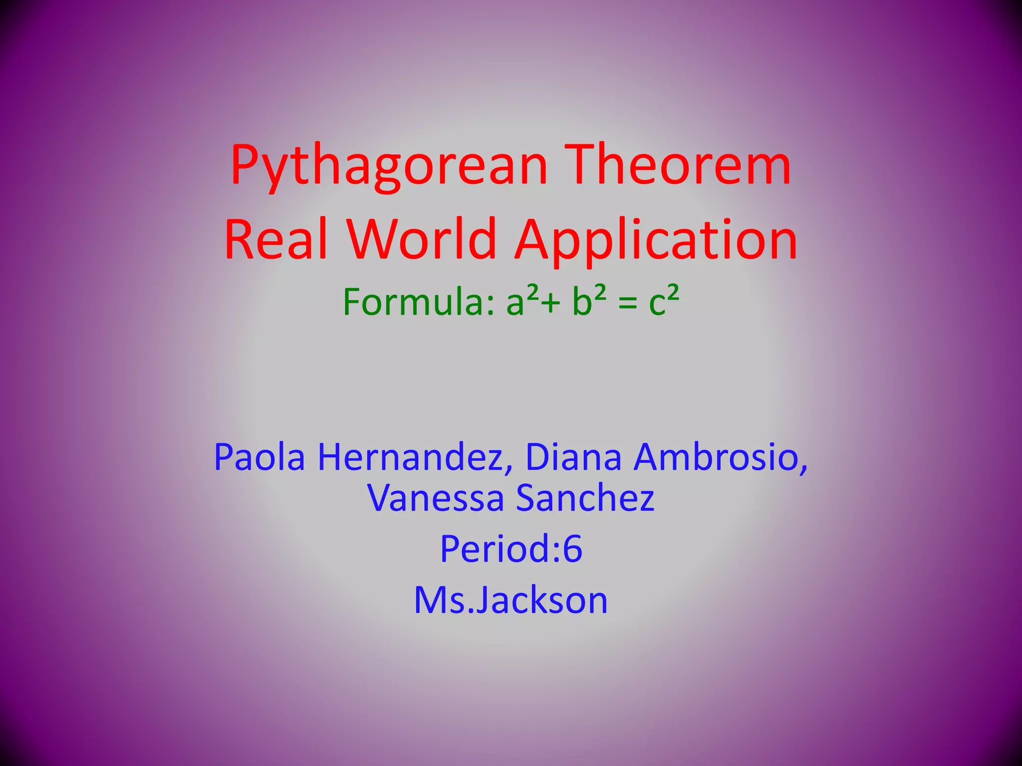 Pythagorean theorem | PPT